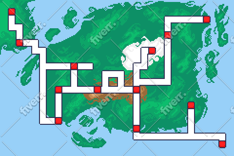 Sprite and design a custom region map for you by Mythstudios | Fiverr