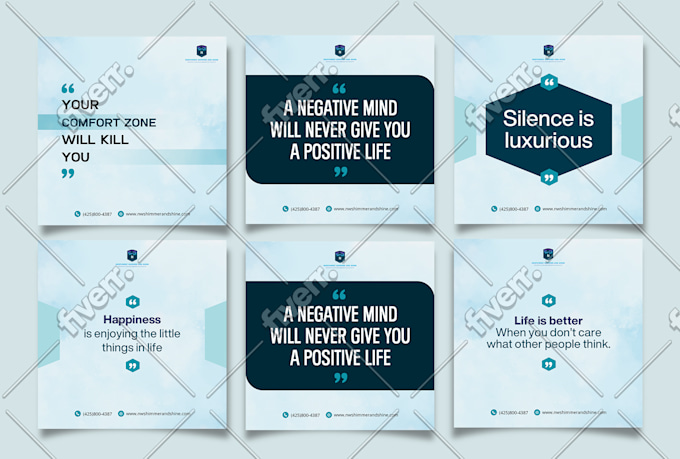 Design motivational quotes posts for your social media by Designertaru ...