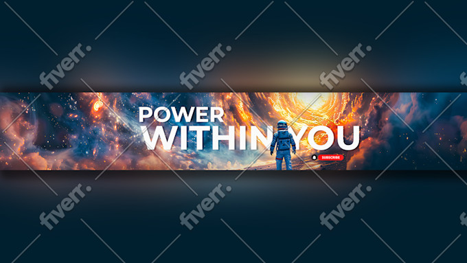 Design a perfect youtube banner art by Designlab4 | Fiverr