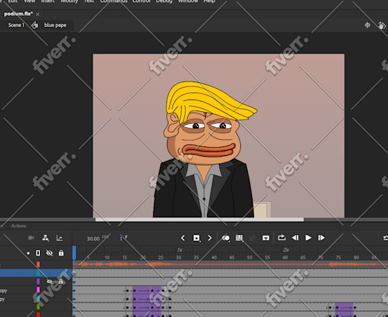 Make 2d animated gif, animated video, pepe style crypto meme by ...