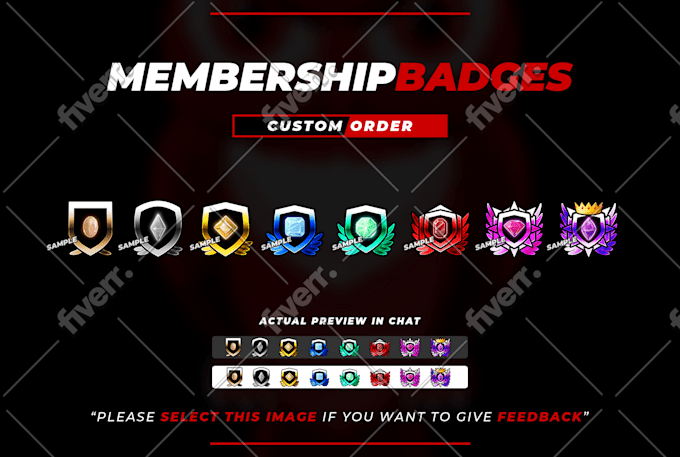 Make youtube member badges design by Jaceverma | Fiverr
