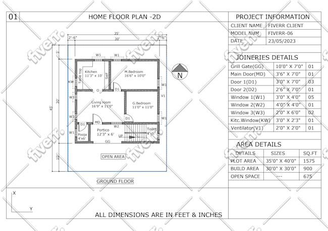 Draw professional 2d and 3d floor plans as per vastu shastra by ...