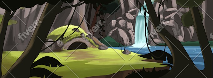 how to draw cartoon backgrounds