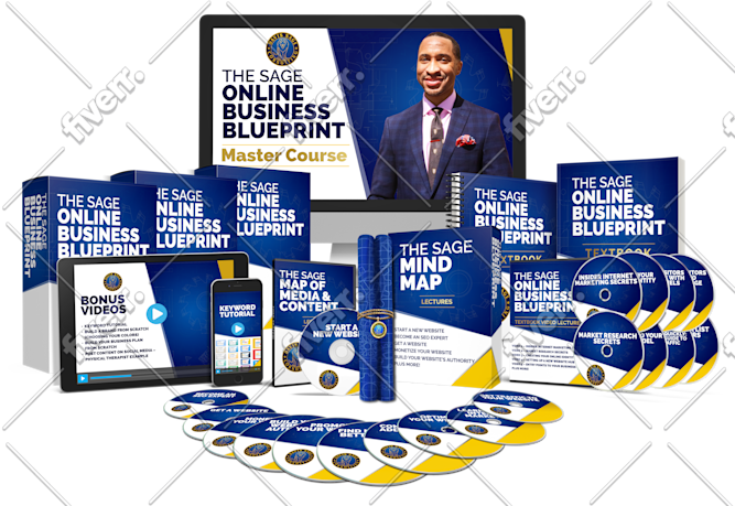 Design online course mockup, digital product ecourse bundle by Goliwog ...