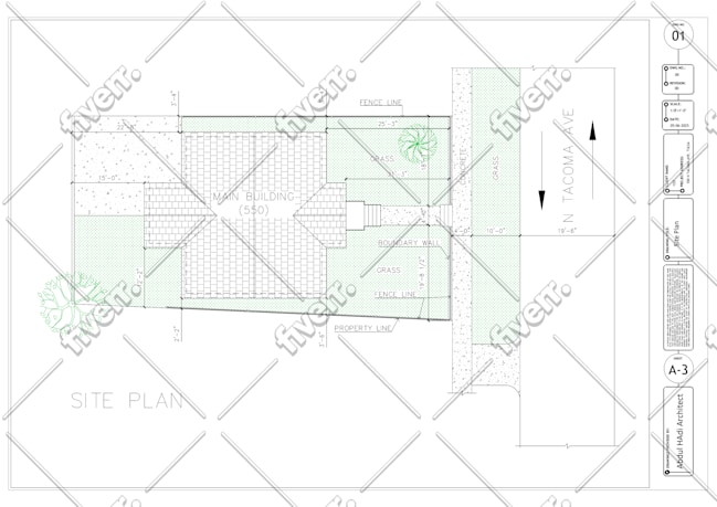 Draft site plan, master plan, plot plan and permit drawings by ...
