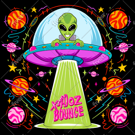 Create unique alien theme design for t shirt with my style by Niickdsgn ...