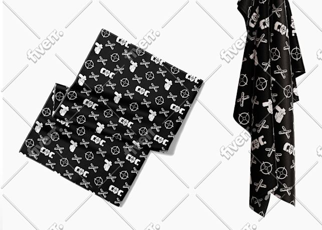 Design logo initials monogram seamless clothing pattern by Shwetarawat ...