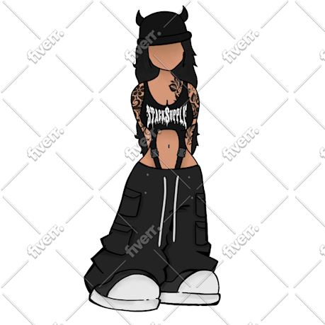 Draw a custom character for you in my own style of y2k art by Iyedbc ...