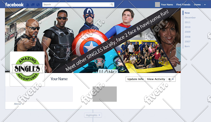 Design a professional facebook fanpage timeline cover by Shanfeng | Fiverr