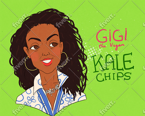 Draw you a cartoon portrait with words and slogans by Tofupanda | Fiverr