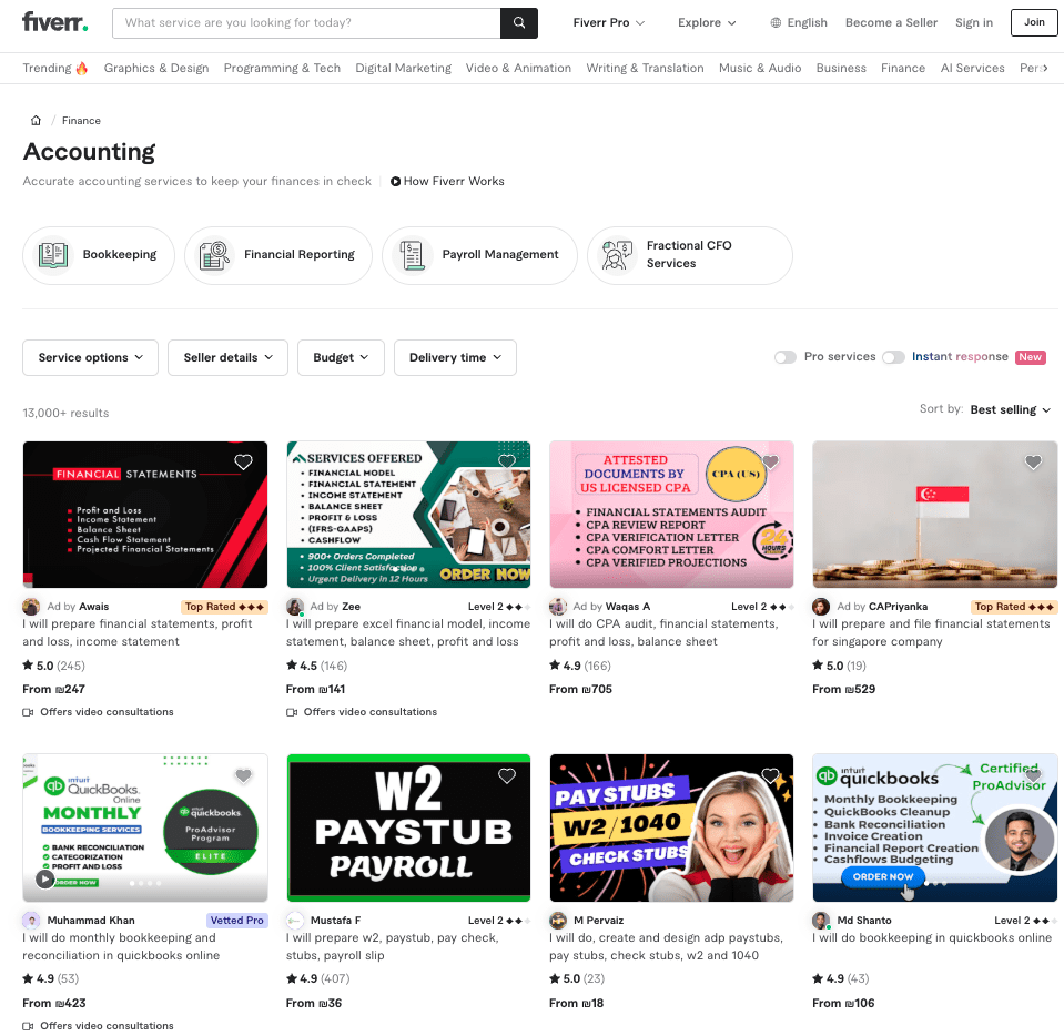 Accounting Services Costs: Complete Guide | Fiverr
