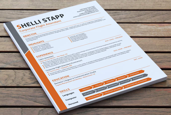 Rewrite resume, design resume, cv, cl, resume design and linkedin by ...