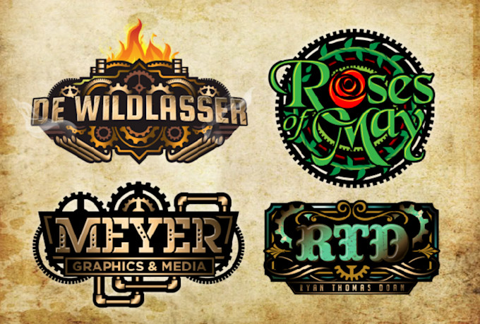 Create steampunk themed logo by Logomoko