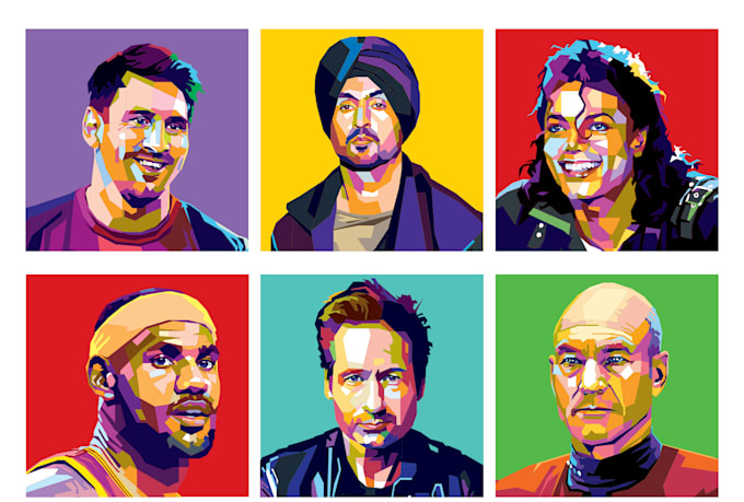 make professional awesome wpap pop art portrait