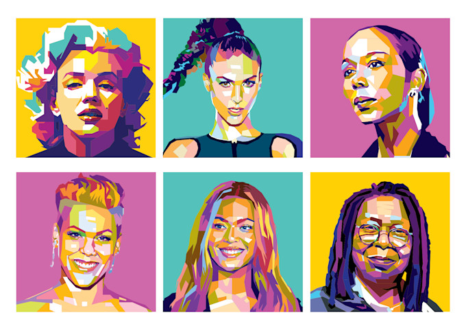 make professional awesome wpap pop art portrait