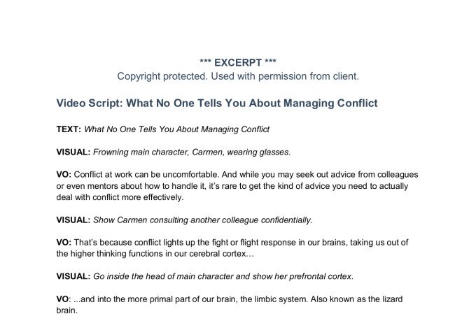 Write an engaging video script by Suecampbellpdx | Fiverr Write an engaging video script by Suecampbellpdx | Fiverr