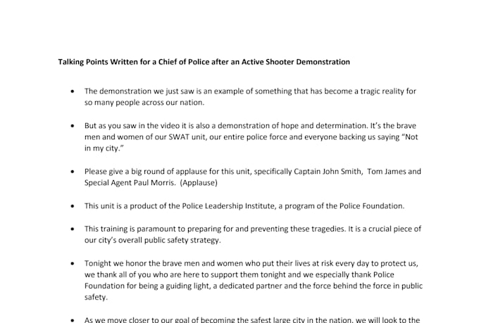 Write talking points for you by Kelseylhull