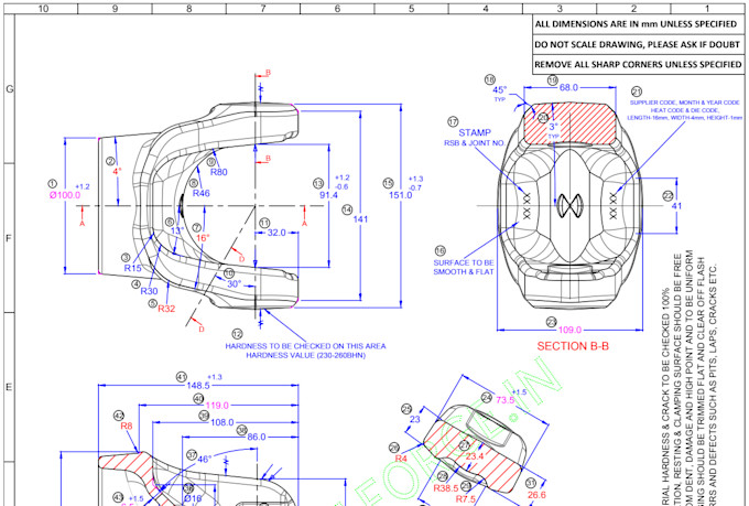 Do any 2d drawing, 3d modeling in solidworks by Sukhjotcheema | Fiverr