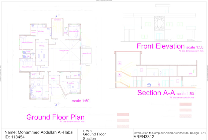Drow your floor plans by autocad by Moha772 | Fiverr