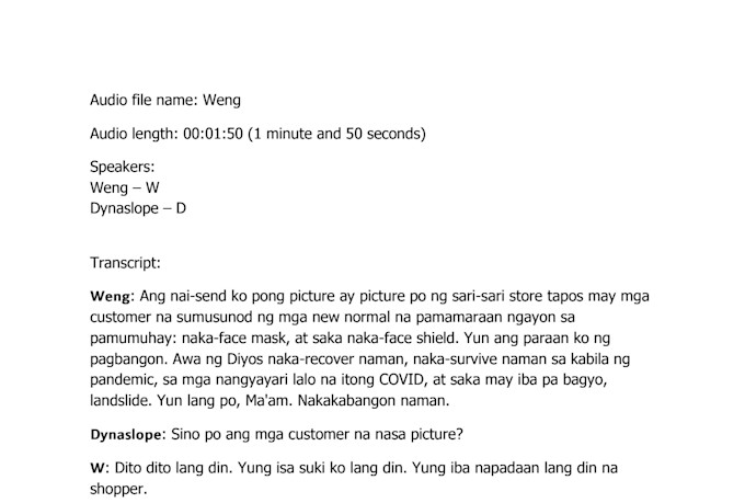 Transcribe that filipino or tagalog audio by Eunicedecena | Fiverr