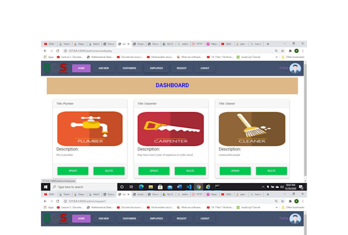 Design and develop website using html ,css ,bootstrap, laravel etc by ...