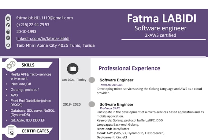 Create a robust rest api using golang and aws by Fatmalabidi | Fiverr