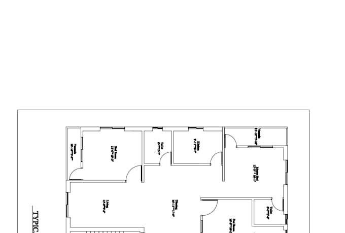 2d typical floor planer by Jhumaemon | Fiverr