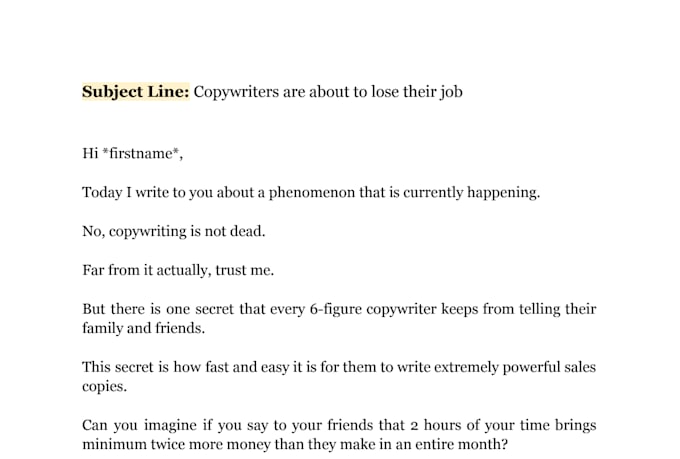 Write high converting email copywriting or sequences by Florentfgs | Fiverr