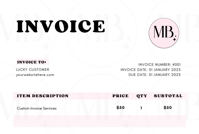 Create a beautiful customizable invoice for your business by ...
