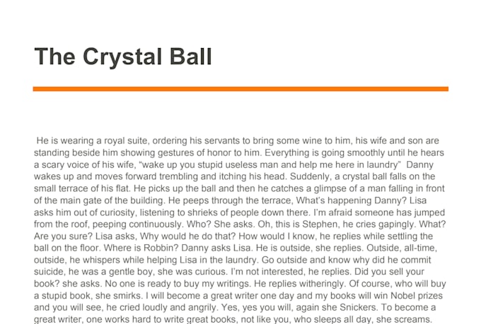 Write engaging and creative short stories for you by Fatimakhanrana ...