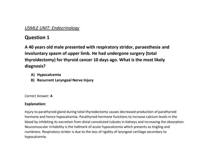 Write usmle style multiple choice questions for you by Drusama001 | Fiverr