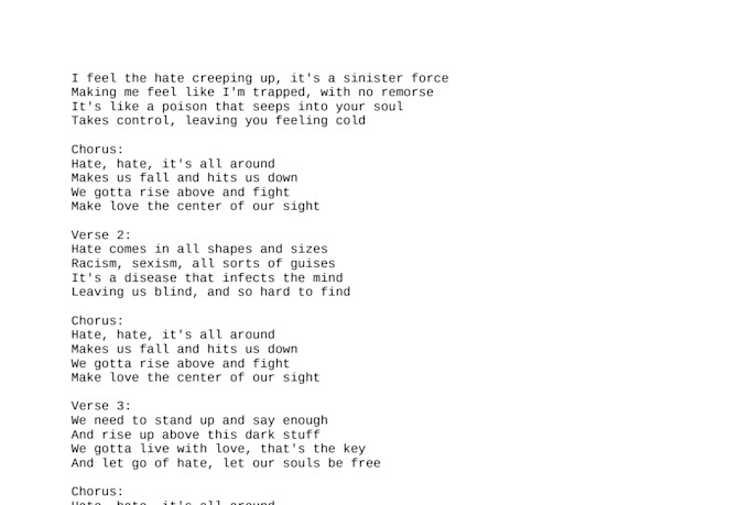 Write rap songs for you in english full of rhymes and good high ...