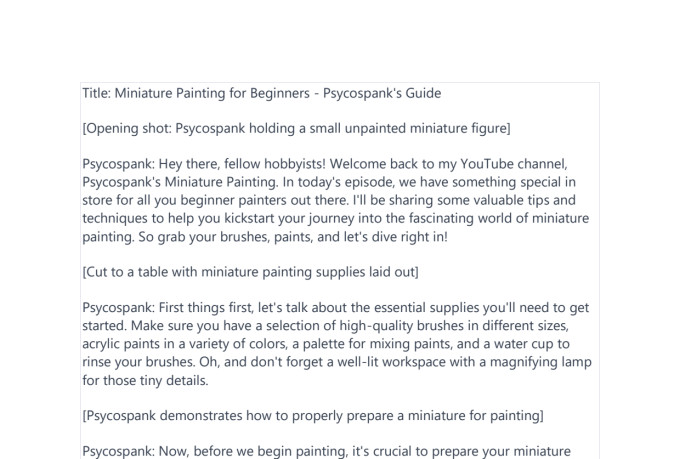 Create high quality scripts for youtube using ai generation by ...