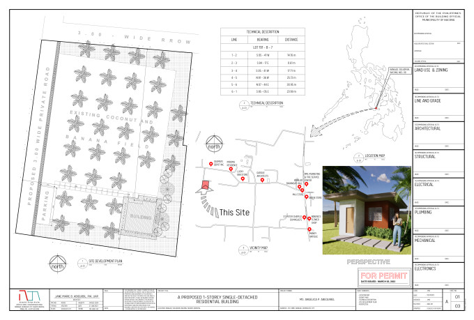 Draft complete architectural building permit drawings by Janeabiquibil ...