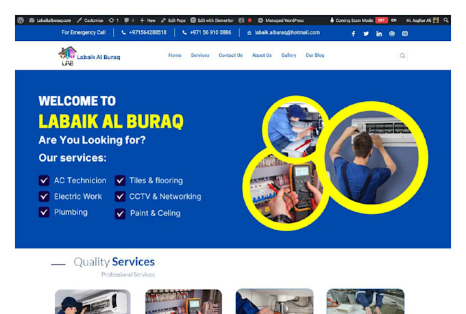 Develop responsive wordpress website design by Asgr45 | Fiverr