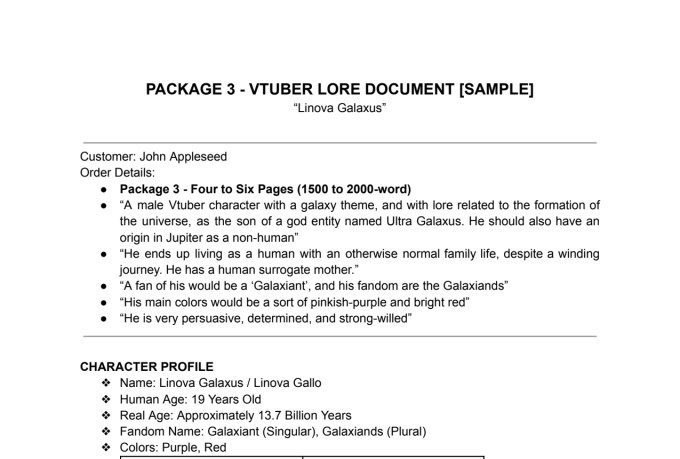 Write your vtuber lore, character backstory by Jay_hb1_fiverr | Fiverr