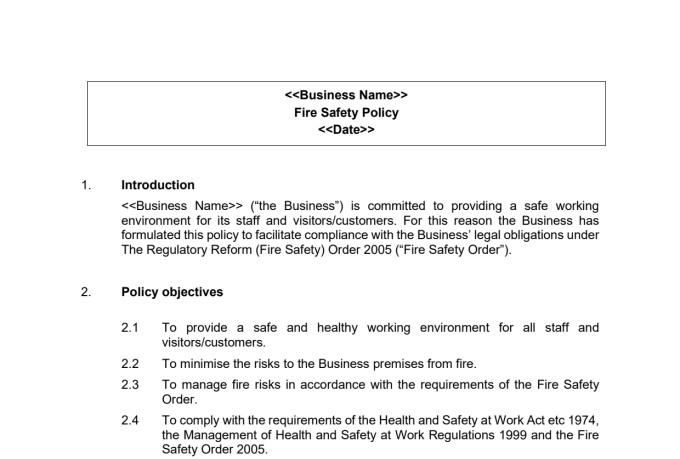 Create your business a office fire safety policy by Stevenuk12 | Fiverr
