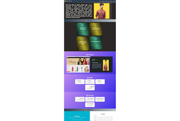 Front End Web Developer In Html Css Javascript Bootstrap React Js By Sardartamoor13 Fiverr