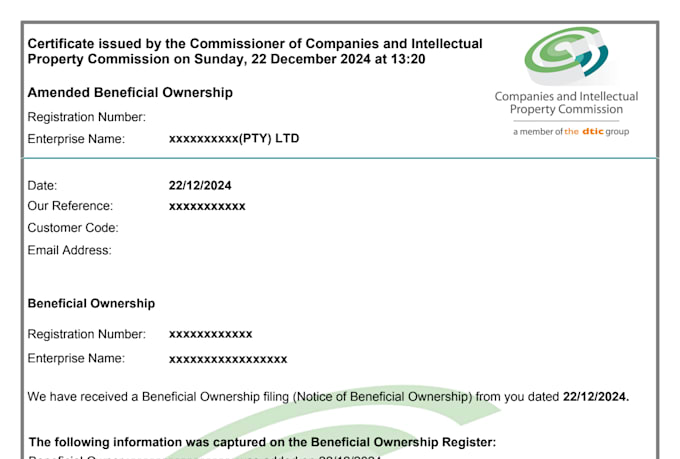 Handle your cipc beneficiary ownership bo filing services by ...