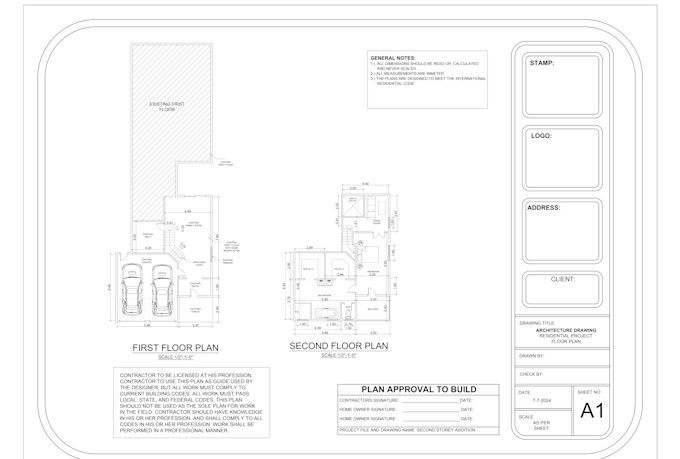 Create architectural floor plans,house plans,2d autocad drawings, and ...