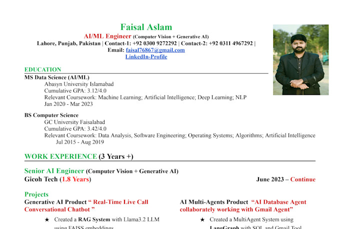 Do llm chatbot rag system ai agents generative ai tasks by Faisal_aslam | Fiverr