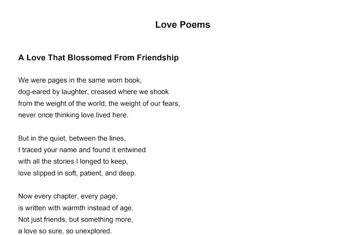 Write enchanting custom poems for you by Midnightravens | Fiverr