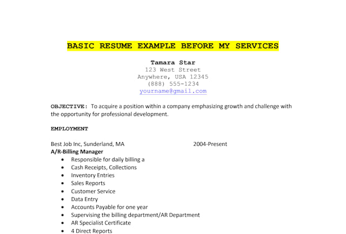 Turn your resume into a professional masterpiece by Angeltimefinds | Fiverr