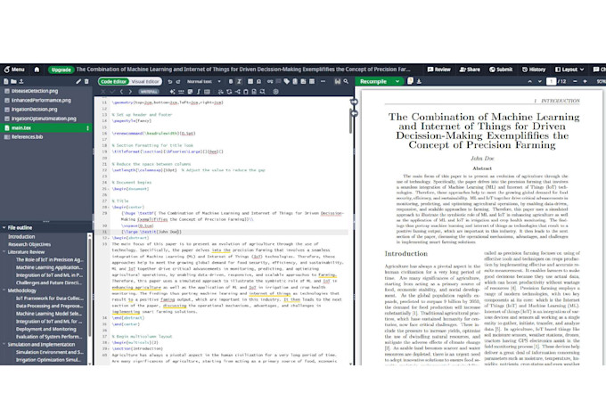 Convert pdf, word, or any other document to latex, overleaf by ...