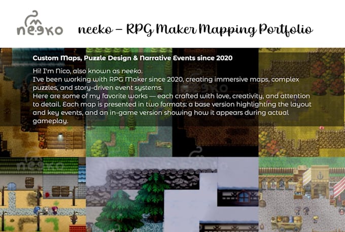 Create custom maps for your rpg maker game by Neeko_7 | Fiverr