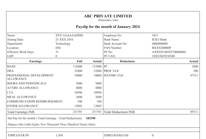 Do paystub, check stubs, pay stubs, paycheck stubs by Mudassar_1353 | Fiverr