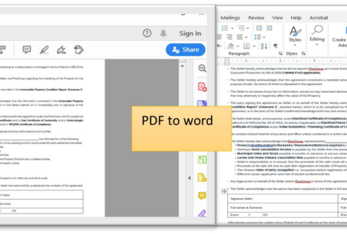Convert scanned pdf to editable word format within 1 hour with accuracy ...