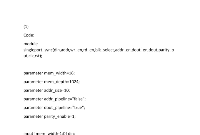 Design a project using verilog with testbench by Nourtamim943 | Fiverr