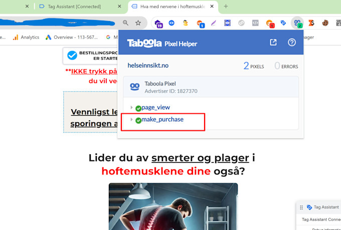 Set up taboola pixel, outbrain pixel, awin conversion tracking by gtm by Farhanaaa23 | Fiverr