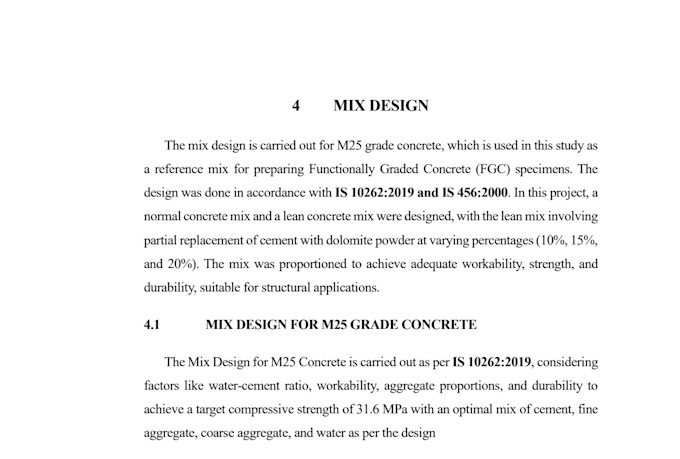 Design concrete mix for any grade and type as per standards by Civil ...